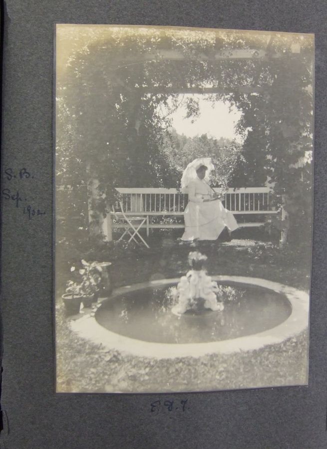 Emily D. Tyson in Hamilton House Garden, South Berwick, Maine ...