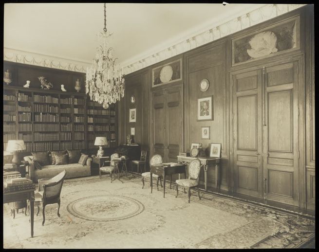 Library, Ogden Codman, Jr., residence at 7 East 96th Street, New York ...