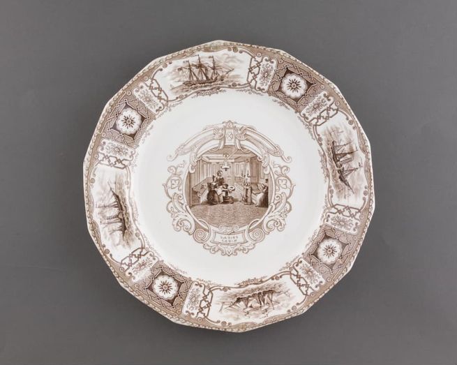 "Ladies Cabin" Plate | Historic New England