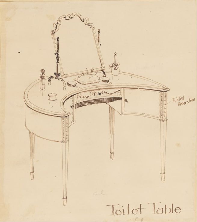 "Toilet Table" | Historic New England