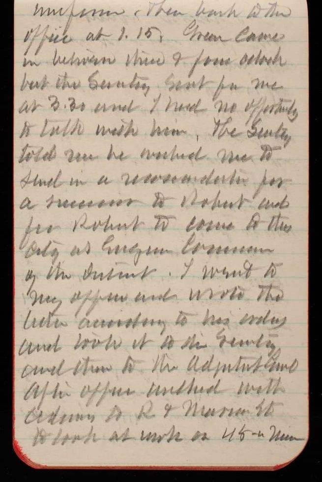 Thomas Lincoln Casey Notebook, January 1890-February 1890, 42, uniform ...