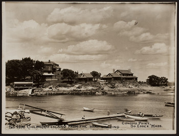 Chebacco Island from the boat landing, Conomo Point, So. Essex, Mass ...