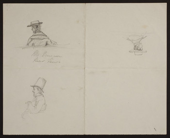 Mr. Emerson, rear views, location unknown, 1850-1860 | Historic New England