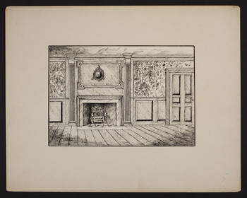 Early New England Interiors. [Lord House parlor.] | Historic New England