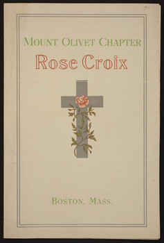 Meeting notice for the Mount Olivet Chapter, Rose Croix, Masonic Temple ...