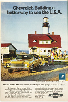 Advertisement, Chevrolet, building a better way to see the U.S.A ...