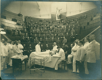 Operation re-enactment, Bigelow Theater, Harvard Medical School ...