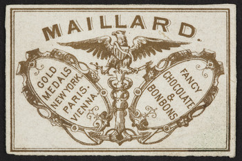 Trade card for Maillard, fancy chocolate & bonbons, location unknown ...