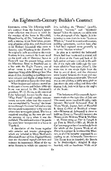 An Eighteenth-Century Builder's Contract | Historic New England