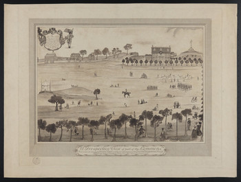 A prospective view of part of the Commons | Historic New England