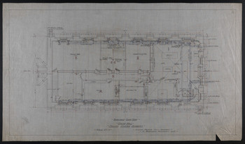 Set of floor plans and elevations of the Phillips Exeter Academy dining ...