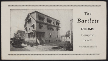 Brochure for The Bartlett, 10 F Street, Hampton Beach, New Hampshire ...