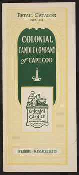 Retail catalog for the Colonial Candle Company of Cape Cod, Hyannis ...
