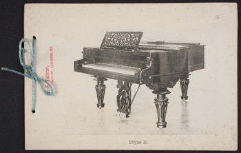 Style Catalog for Chickering & Sons Pianos, Chickering & Sons, 791 ...