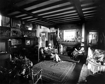 Double portrait of Ernest Wadsworth Longfellow and his wife Harriet ...