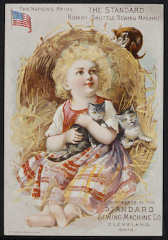 Trade card for The Standard Rotary Shuttle Sewing Machine, Standard ...