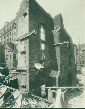 View of the remains of the Province House, Washington Street, Boston ...