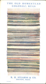 Advertisement for The Old Homestead Colonial Rugs, R.H. Stearns & Co ...