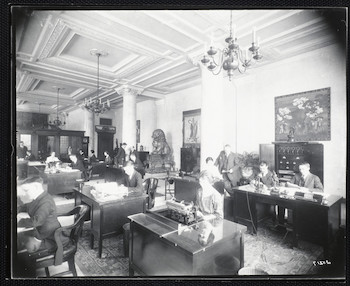 Salada Tea Co., 155 Berkeley St., office interior | Historic New England