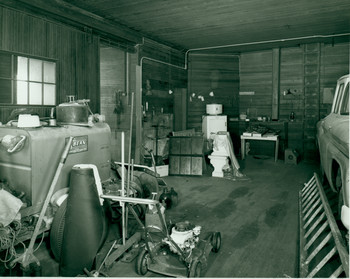 Codman House carriage house partial interior view, Lincoln, Mass ...