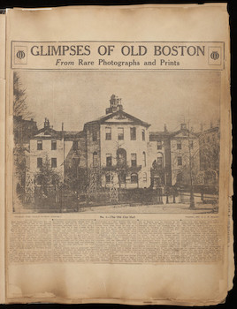 Glimpses of Old Boston from Rare Photographs and Prints clippings album ...