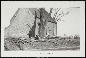 Exterior view of Arnold House after the hurricane of 1938 | Historic ...