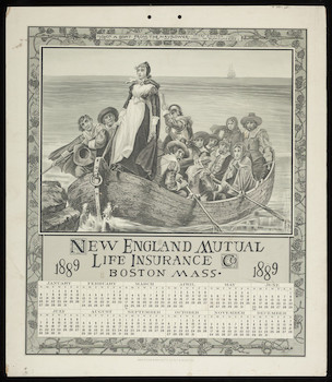 Calendar for New England Mutual Life Insurance Co., Post Office Square ...