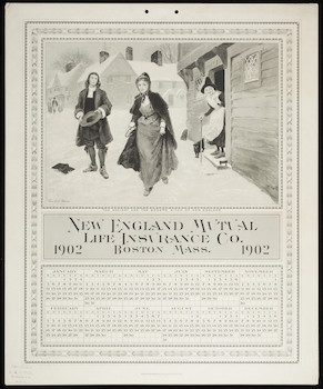 Calendar for New England Mutual Life Insurance Co., Post Office Square ...