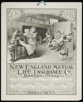 Calendar for New England Mutual Life Insurance Co., Post Office Square ...