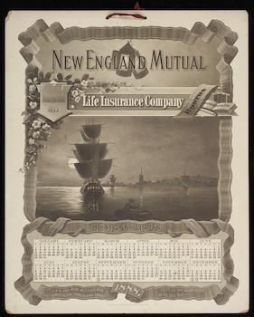 Calendar for New England Mutual Life Insurance Co., Post Office Square ...