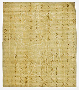 Watermark, seated Britannia figure, location unknown, undated ...