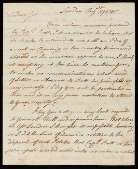Letter from John Singleton Copley to Samuel Cabot | Historic New England