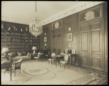 Library, Ogden Codman, Jr., residence at 7 East 96th Street, New York ...