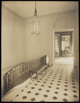 Hallway, Ogden Codman, Jr., residence at 7 East 96th Street, New York ...