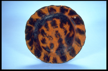 Tortoiseshell Glazed Plate | Historic New England