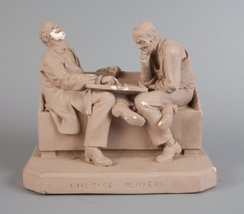 Rogers Group Sculpture - Checkers Players | Historic New England