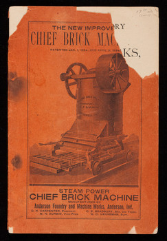 New improved Chief Brick Machine, Anderson Foundry and Machine Works ...