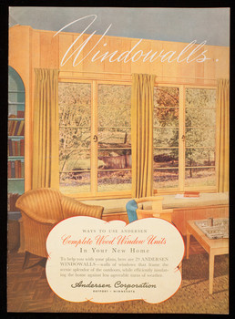Windowalls, ways to use Andersen complete wood window units in your new ...