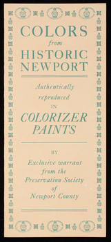 Colors from historic Newport, authentically reproduced in Colorizer ...