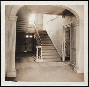 Interior view, Hamilton House, upper hall, South Berwick, Maine ...