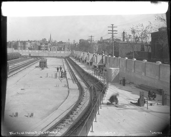 Cambridge, Mass: Elliot Square Yard (traffic platform) | Historic New ...