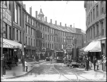 Looking easterly on Cornhill from Scollay Square, Boston, Mass ...