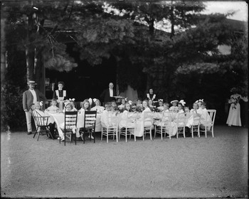 Group, Birthday Party? Outside | Historic New England