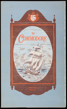 Commodore, menu, Route 1A off 128, Beverly, Mass. | Historic New England