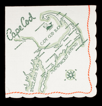 Napkin set: Cape Cod map | Historic New England