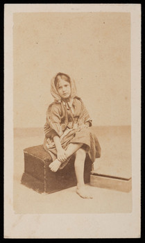 Studio portrait of unnamed girl, Boston, Mass., ca. 1862-1874 ...