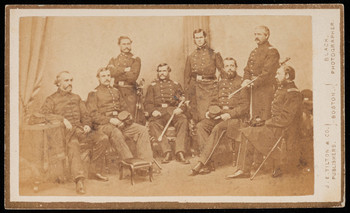 Studio portrait of Colonel Stevenson and Staff, 24th regt., Boston ...