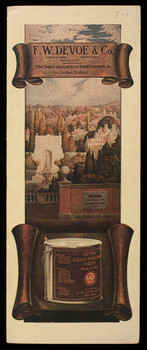Devoe lead and zinc paint, manufactured by F.W. Devoe & C.T. Raynolds ...