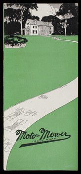 Moto-Mower, manufactured by The Moto-Mower Company, Detroit, Michigan ...