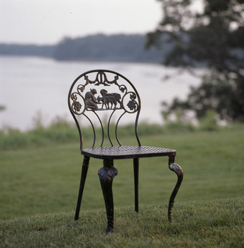 Garden chair, Hamilton House, South Berwick, Maine | Historic New England